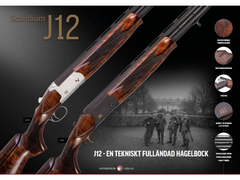 Scandium Haglgevær J12 12/76 Compact - Black Matte | Thy Outdoor